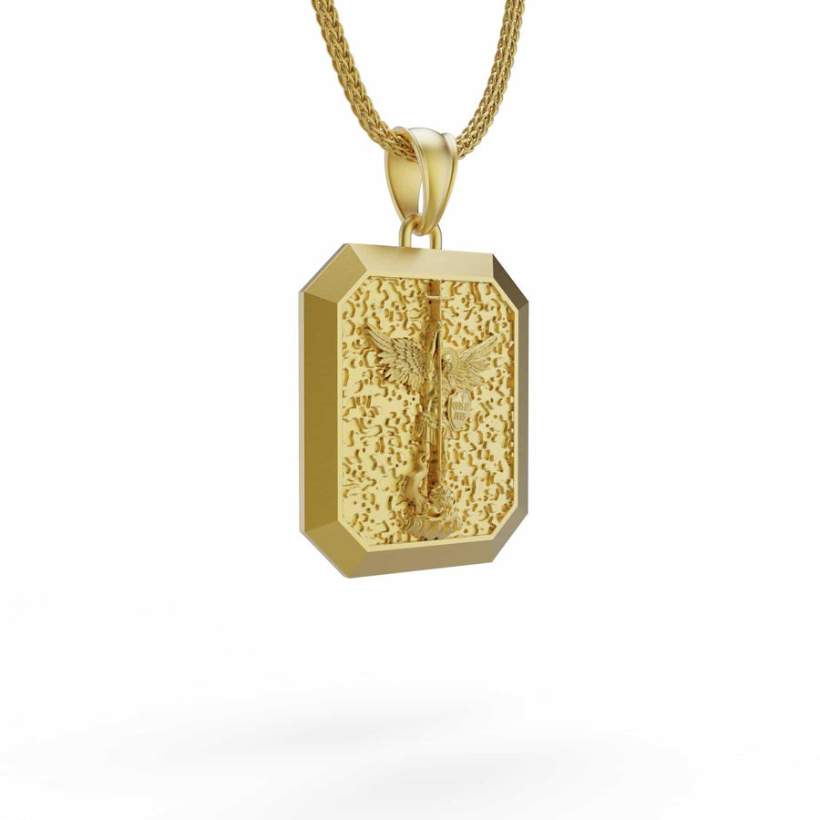 Engraved Saint Michael Necklace| Religious Jewelry – Theswaf
