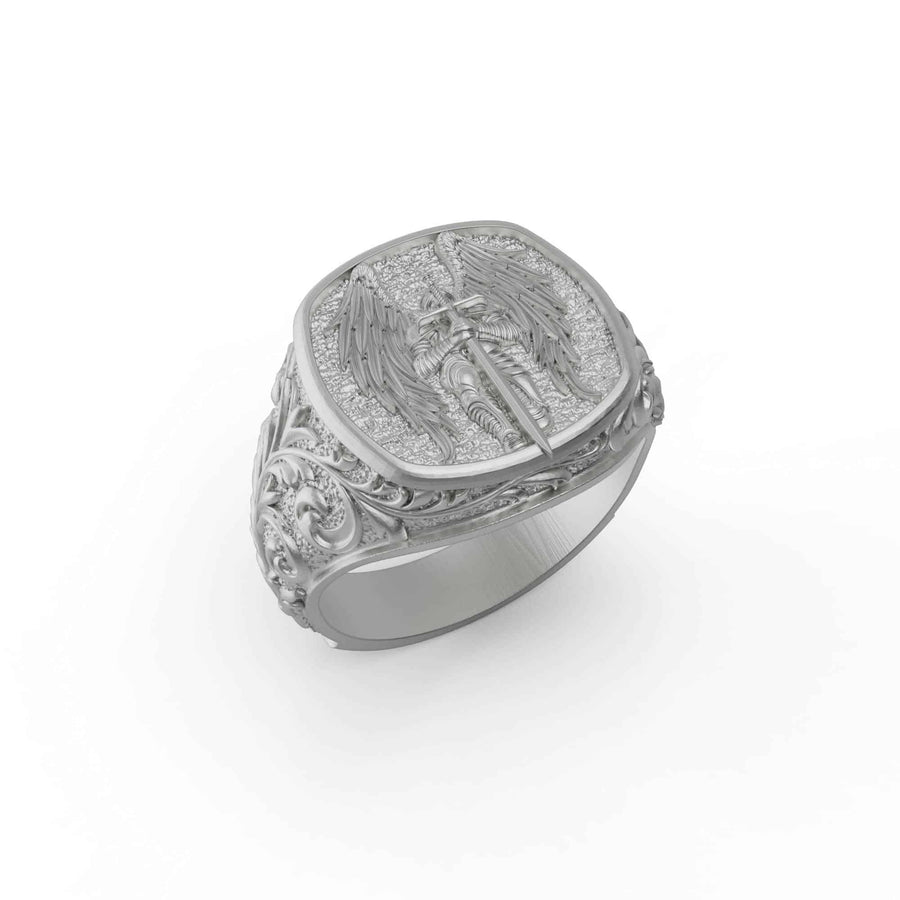 Saint Michael Signet Ring – Theswaf
